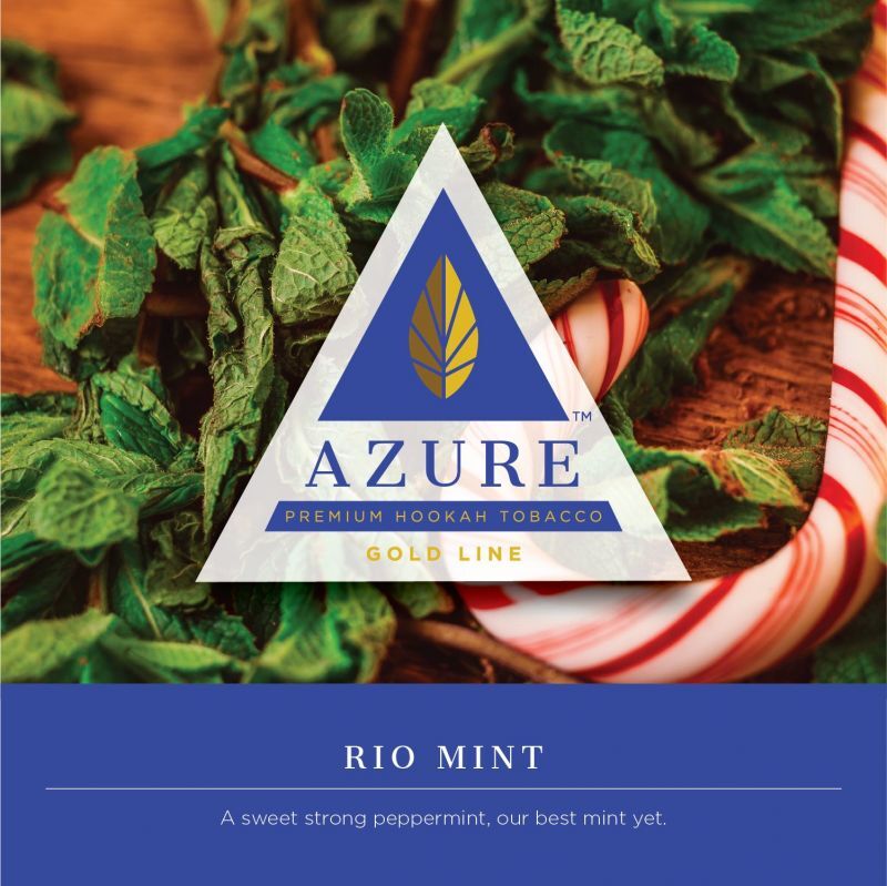 Rio Mint リオミント Azure 100g GOLD LINE アズアー｜シーシャ・パイプ通販店「Shisha Mart」